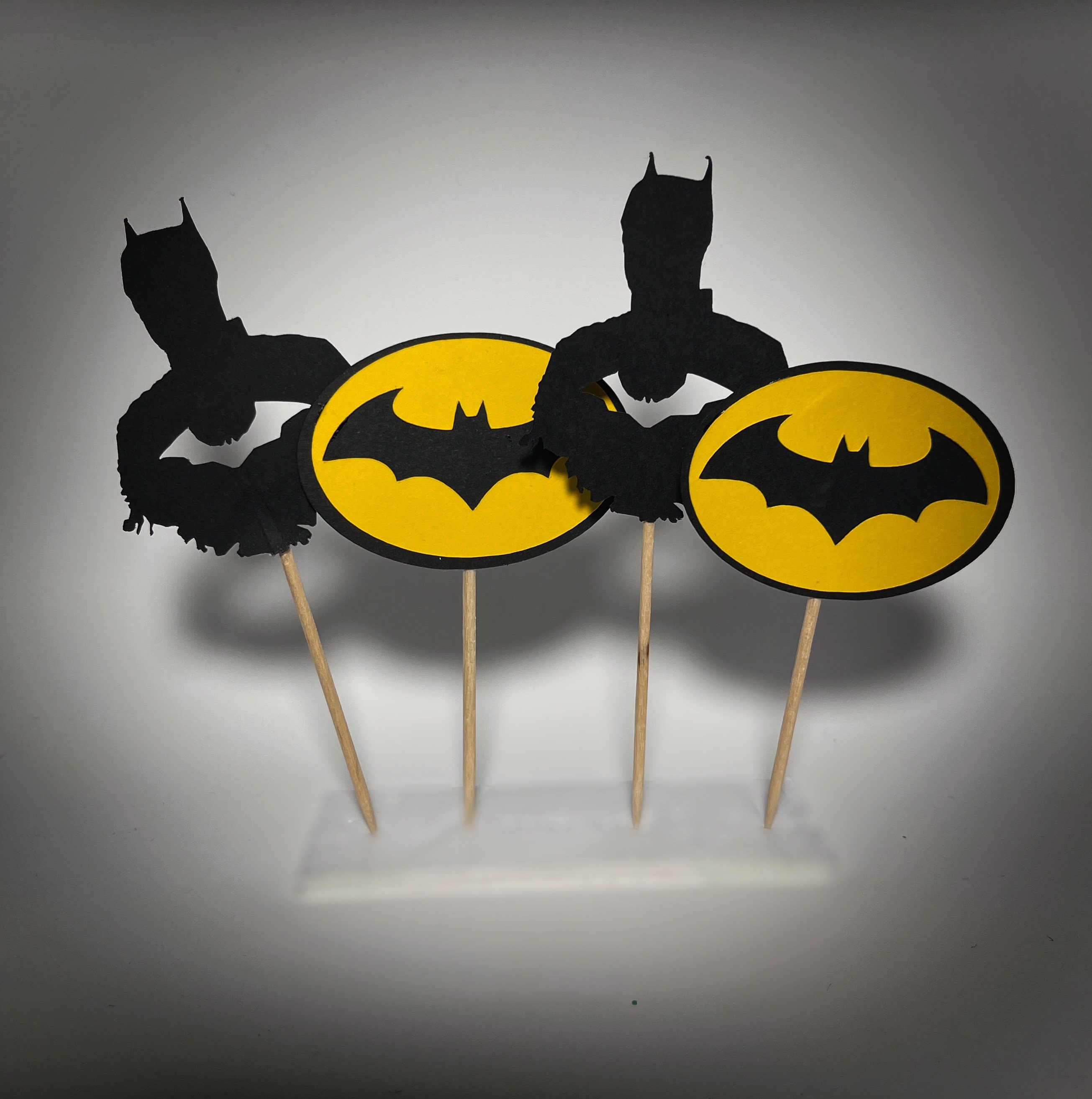 Batman Cupcake Topper-boys Supper Hero Birthday - Etsy