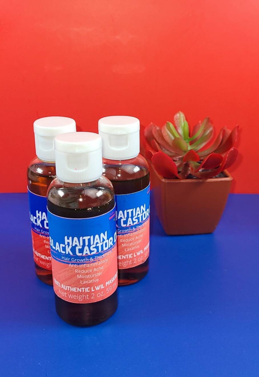 2 Oz Haitian Black Castor Oil, Lwil Maskreti, Lwil Masketee - Etsy