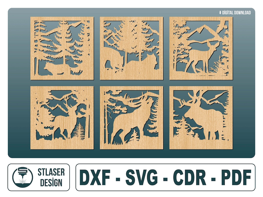 Laser Cut Wall Decor Svg Files, Vector Files for Wood Laser Cutting - Etsy