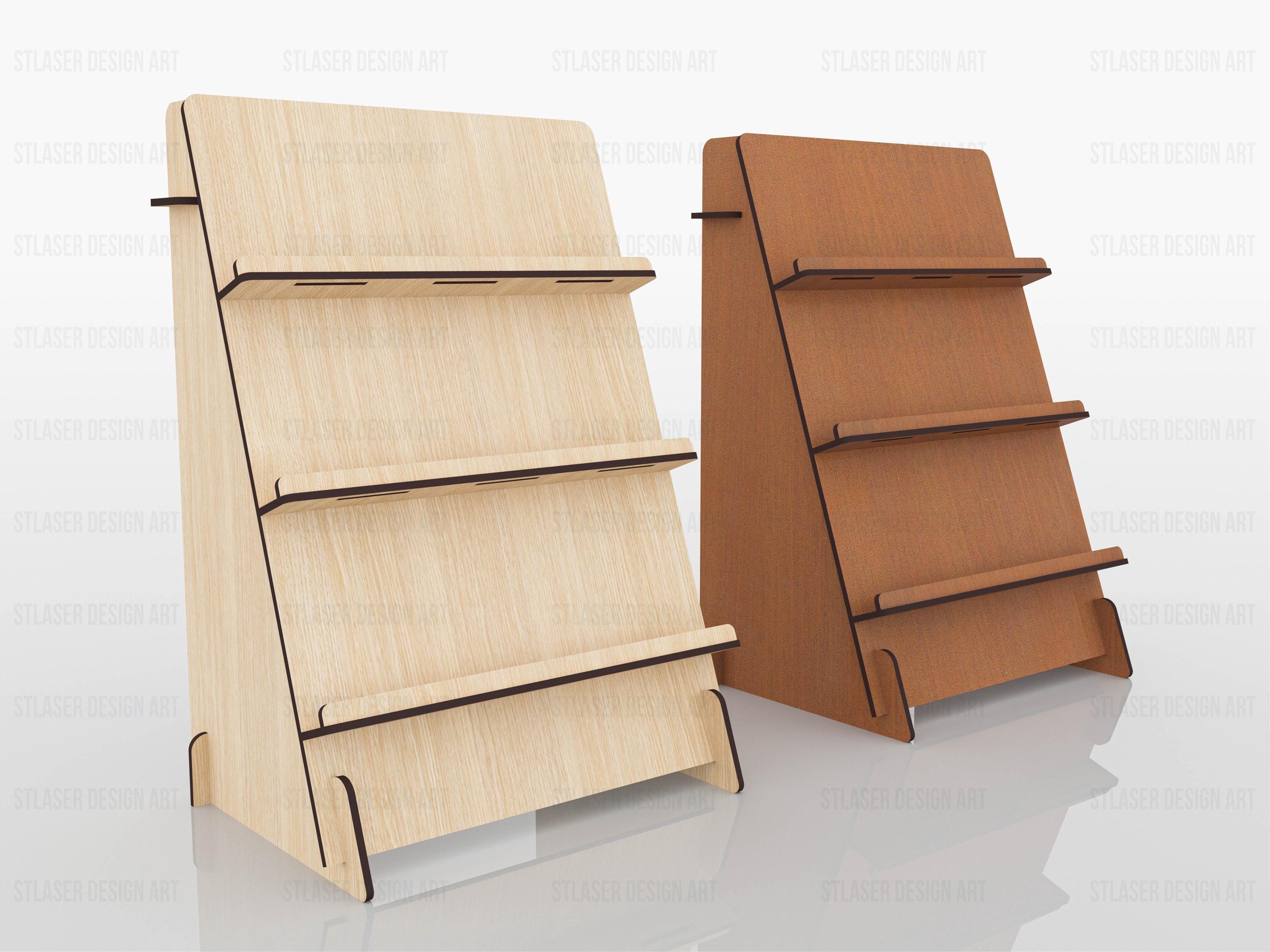 Display Stand Laser Cut Svg Files , 3 Shelf Display Stand Files, Vector ...