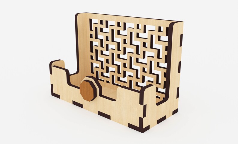 Wooden Laser Cut Business Card Holder Vector Files for Wood - Etsy