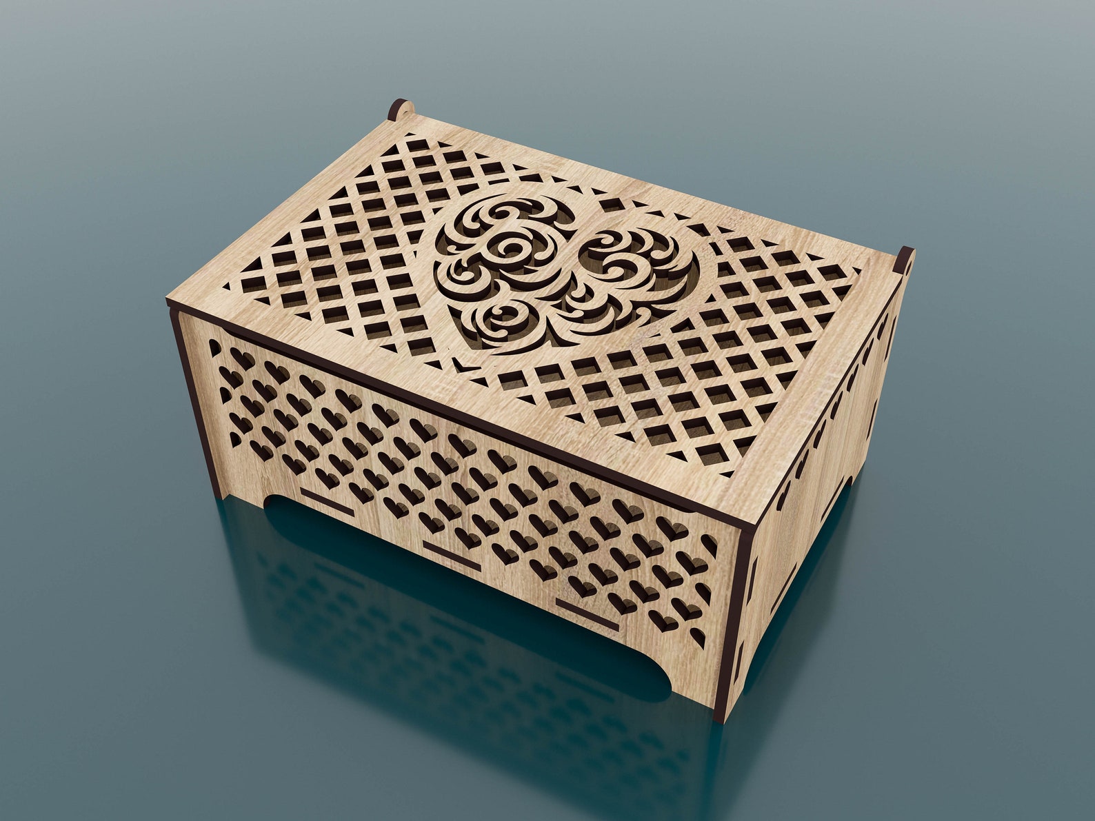 Laser Cut Wooden Jewelry Box Svg Files Wooden Gift Box Files - Etsy