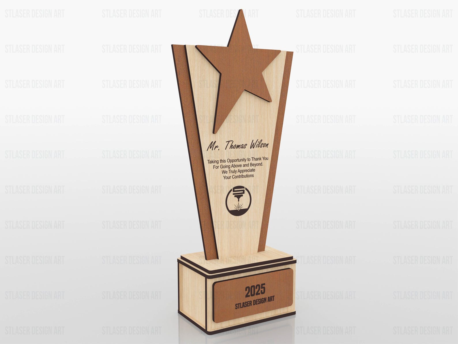 Award Trophy Laser Cut Files, Wood Award Svg Files, Vector Files for ...