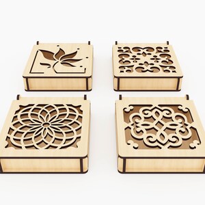 Laser Cut Decorative Wooden Gift Box, Laser Cut Wooden Box With Lid ...