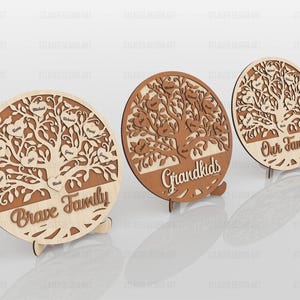 Family Tree Laser Cut Svg Files, Vector Files for Wood Laser Cutting - Etsy