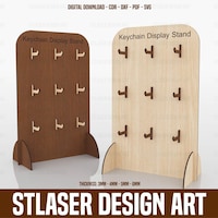 Round Retail Stand for Keychains Laser Cut 2 Sizes • Jewelry Display ...