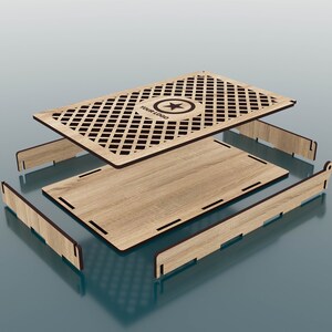 Decorative Jewelry Gift Box Svg Files, Vector Files for Wood Laser ...