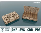Laser Cut Jewelry Box Svg Files Wooden Gift Box Files Vector - Etsy