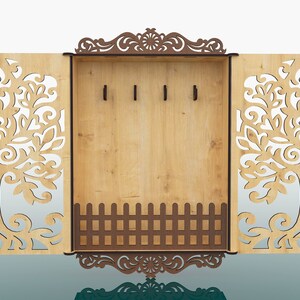 Laser Cut Key Cabinet Svg Files, Key Holder Files, Vector Files for ...