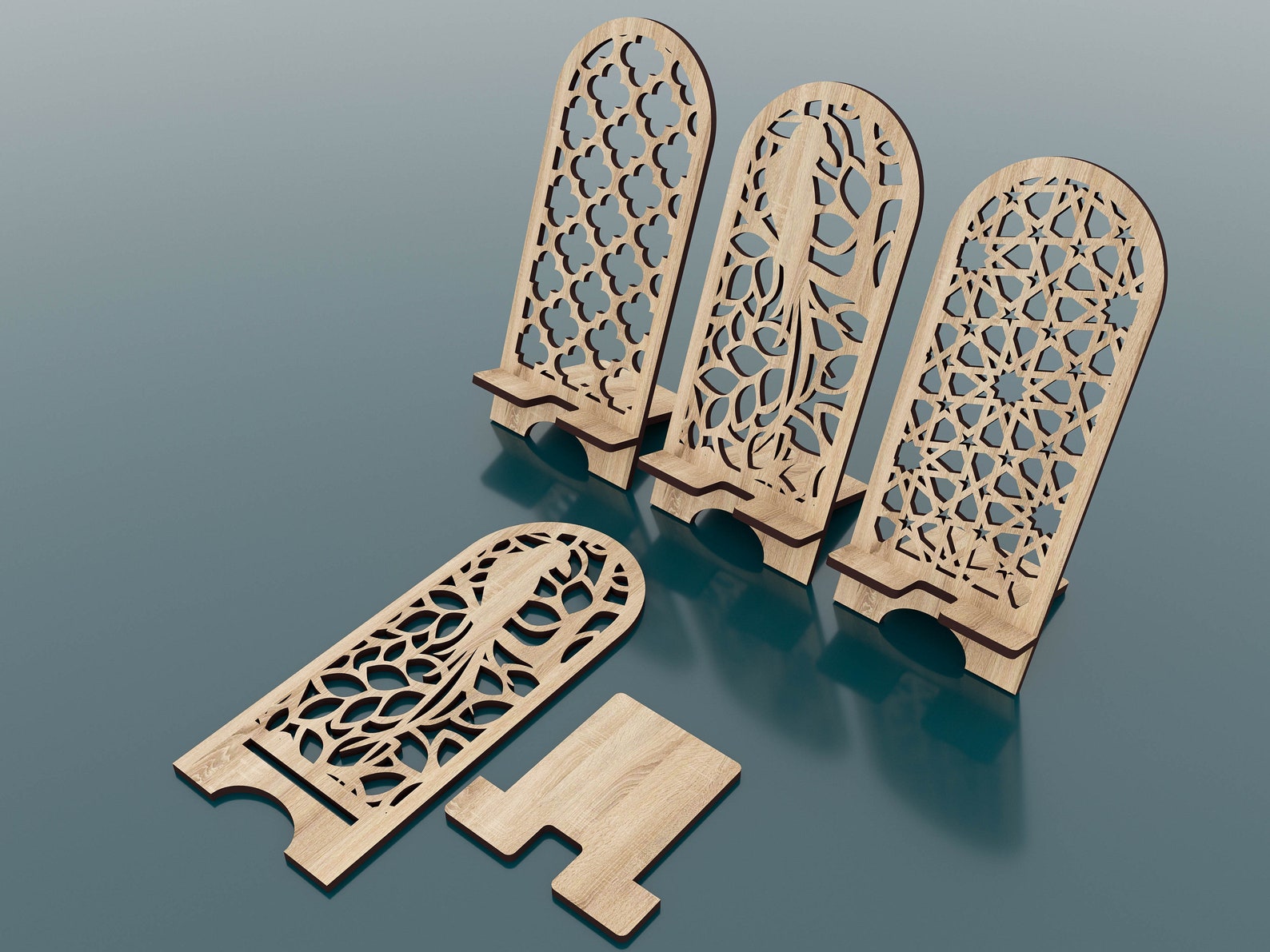 Wooden Phone Holder Files Laser Cut Phone Stand Vector Files - Etsy