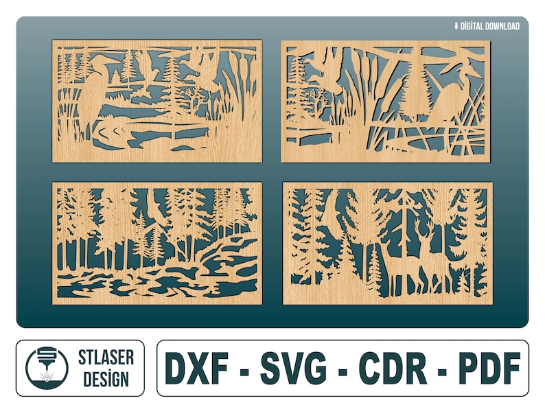 Laser Cut Wall Decor Svg Files Vector Files for Wood Laser - Etsy