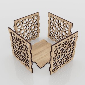 Laser Cut Decorative Box Svg Files 8 Patterns, Vector Files for Wood ...