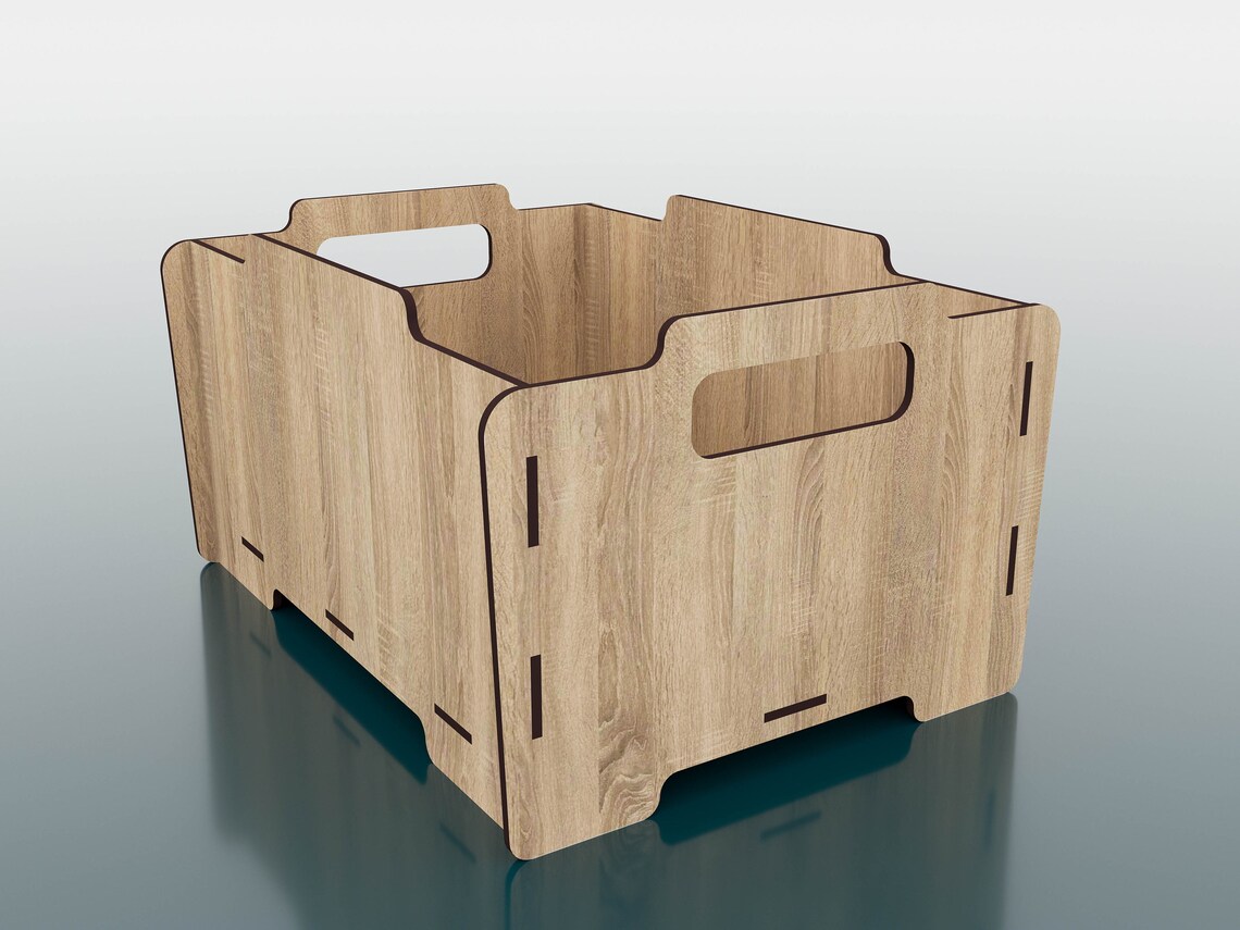 Laser Cut Stackable Storage Box Files Laser Cut Wooden Box - Etsy