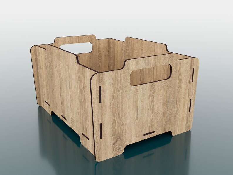Laser Cut Stackable Storage Box Files Laser Cut Wooden Box - Etsy