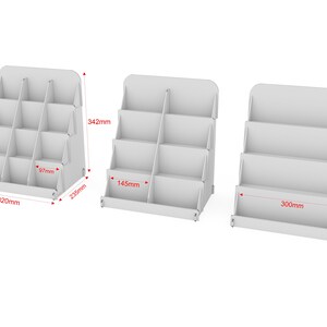 Display Stand Laser Cut Svg Files 4 Shelf Display Stand - Etsy