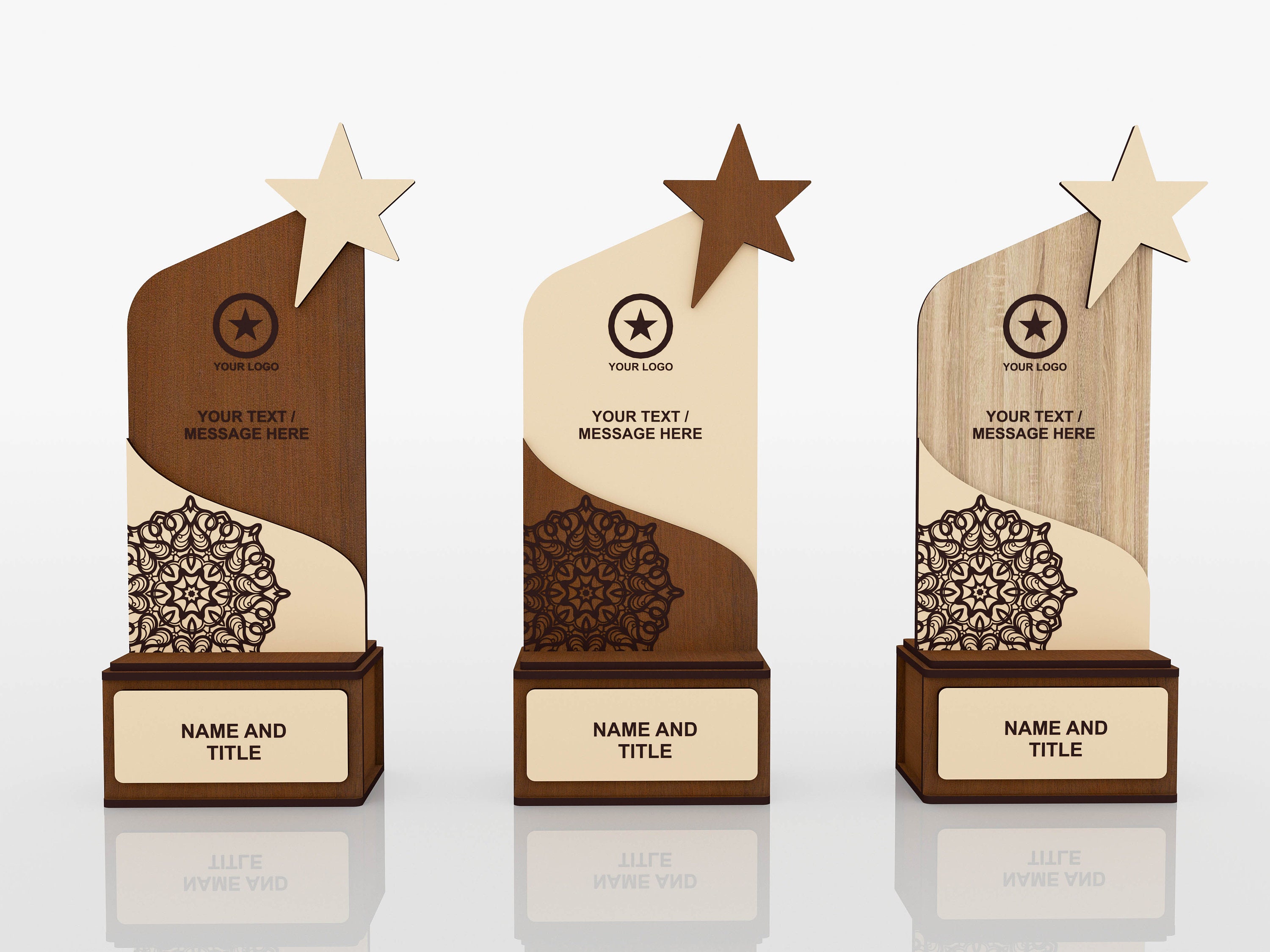 Award Trophy Laser Cut Files Wood Award Svg Files 3mm Laser - Etsy ...