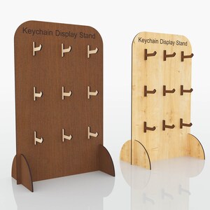 Laser Cut Keychain Display Stand Svg Files, Vector Files for Wood Laser ...
