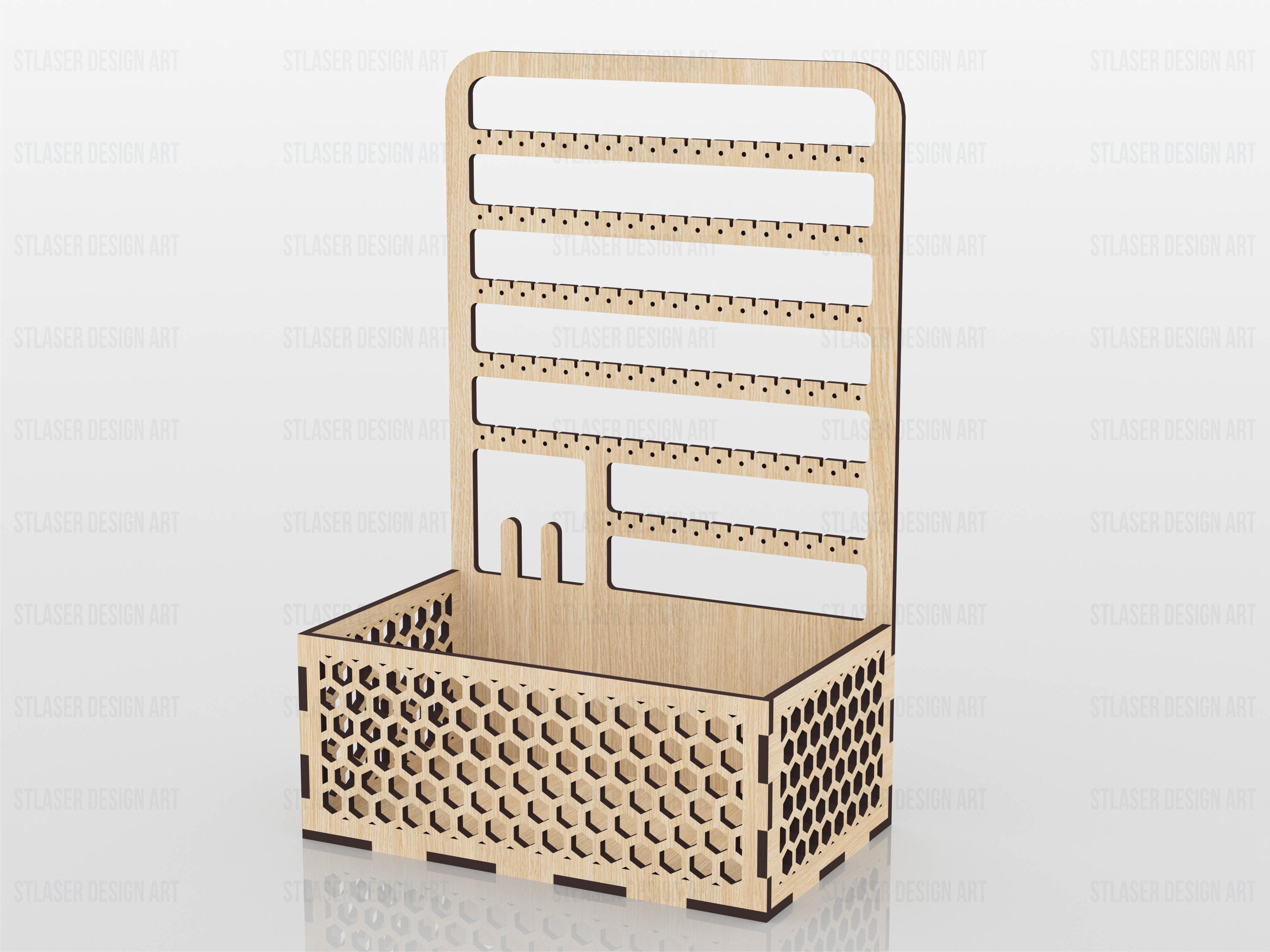 Earring Stand Laser Cut Svg Files, Earring Holder Files, Vector Files ...
