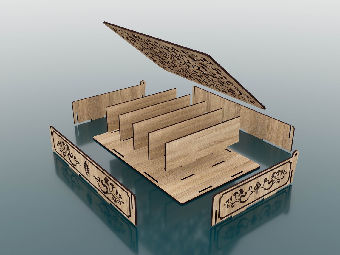 Laser Cut Jewelry Box Svg Files Wooden Gift Box Files - Etsy