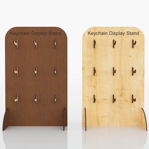 Laser Cut Keychain Display Stand Svg Files, Vector Files for Wood Laser ...