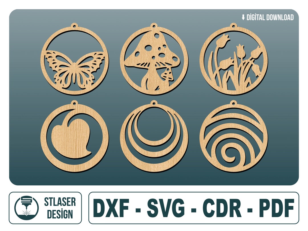 Laser Cut Earrings Templates Svg Files, Laser Cut Jewellry SVG Files ...