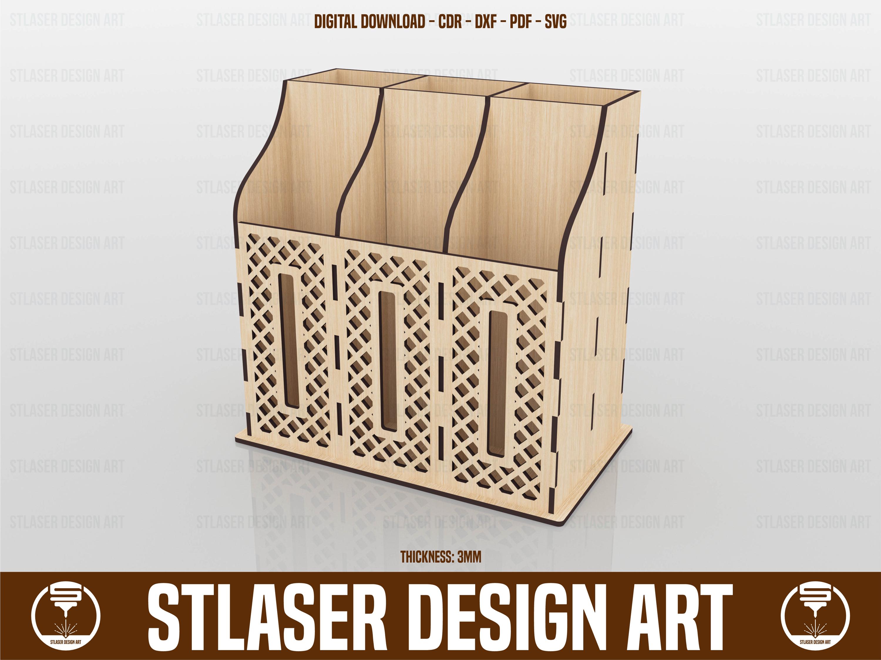Laser Cut Multipurpose Box, Remote Control Box Svg Files, Vector Files ...