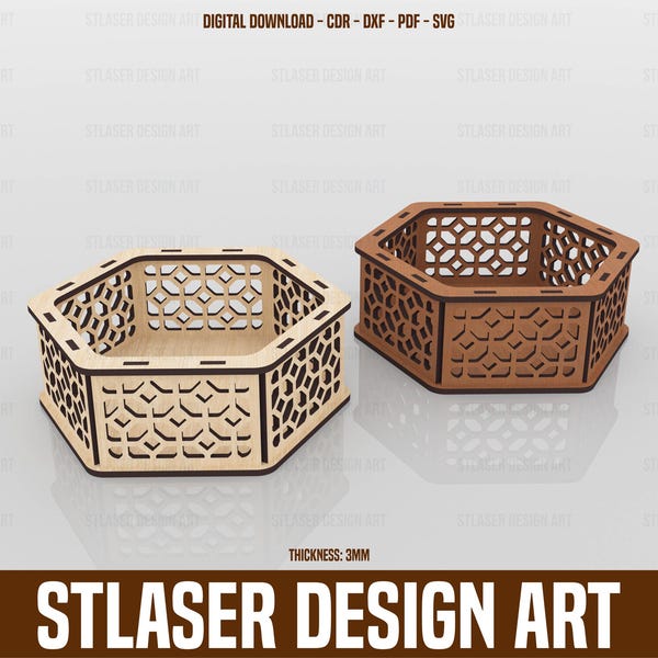 Octagon Wood Boxes - Etsy