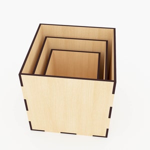 Laser Cut Storage Box Files, Laser Cut Wooden Box, Vector Files for ...
