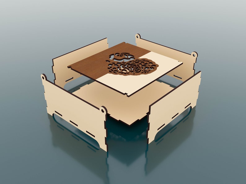 Laser Cut Decorative Box With Lid Svg Files Vector Files for - Etsy