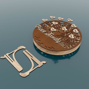Family Tree Laser Cut Svg Files, Vector Files for Wood Laser Cutting - Etsy