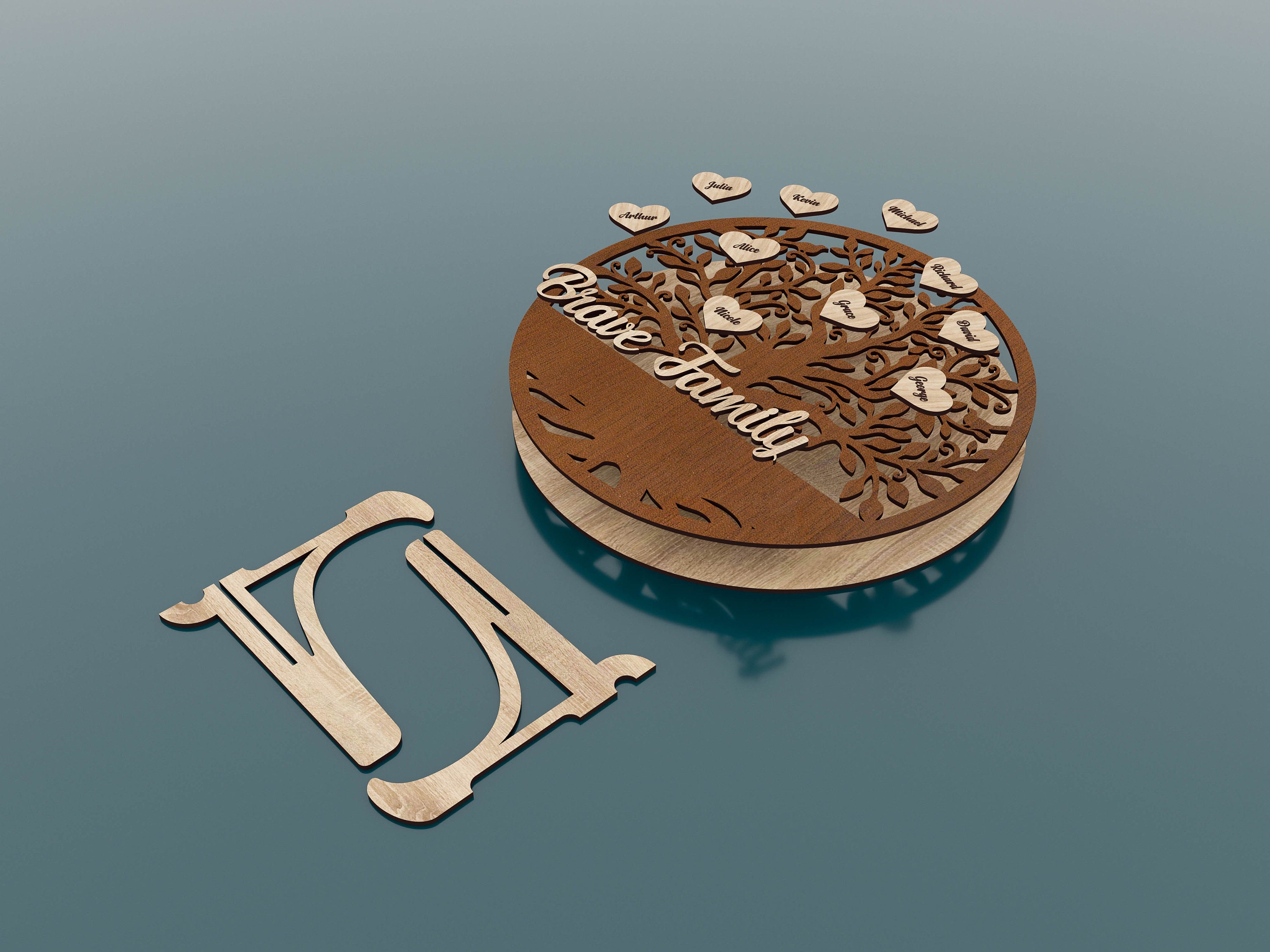 Family Tree Laser Cut Svg Files Vector Files for Wood Laser - Etsy Canada