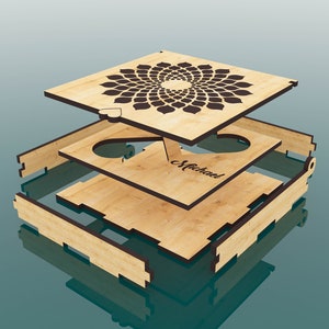 Laser Cut Ring Box, Wooden Gift Box Laser Cut, Laser Cut Wooden Box ...