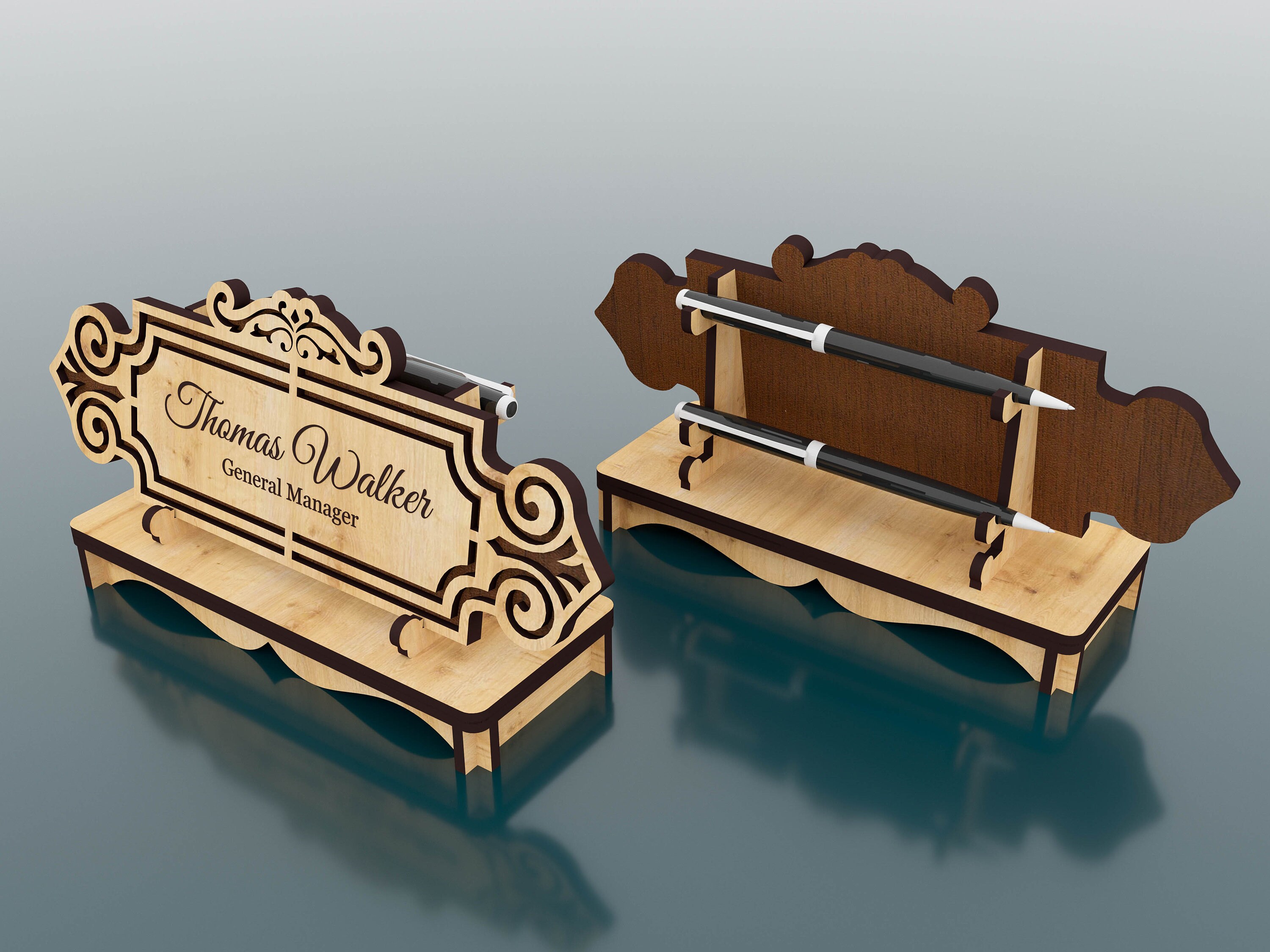Laser Cut Desk Nameplates Svg Files Glowforge Cut Files Svg - Etsy UK