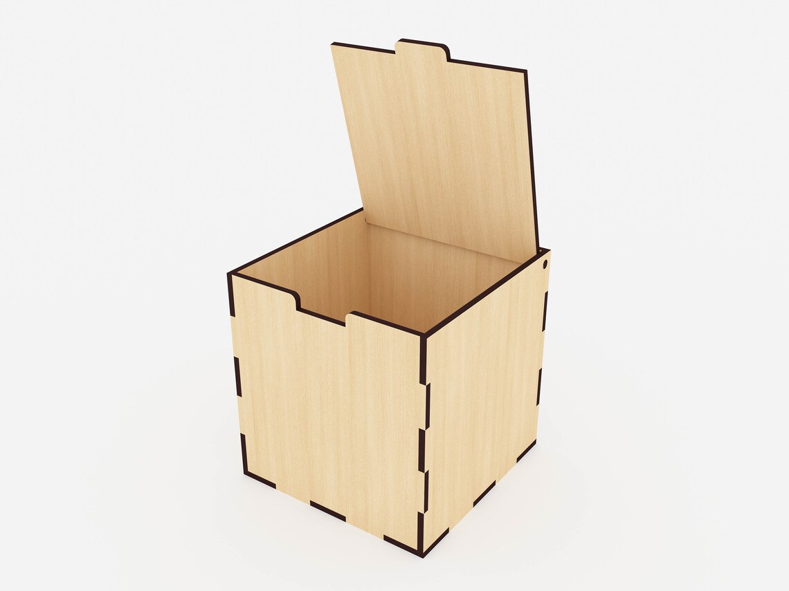 Laser Cut Wooden Box With Lid Vector Files for Wood Laser - Etsy