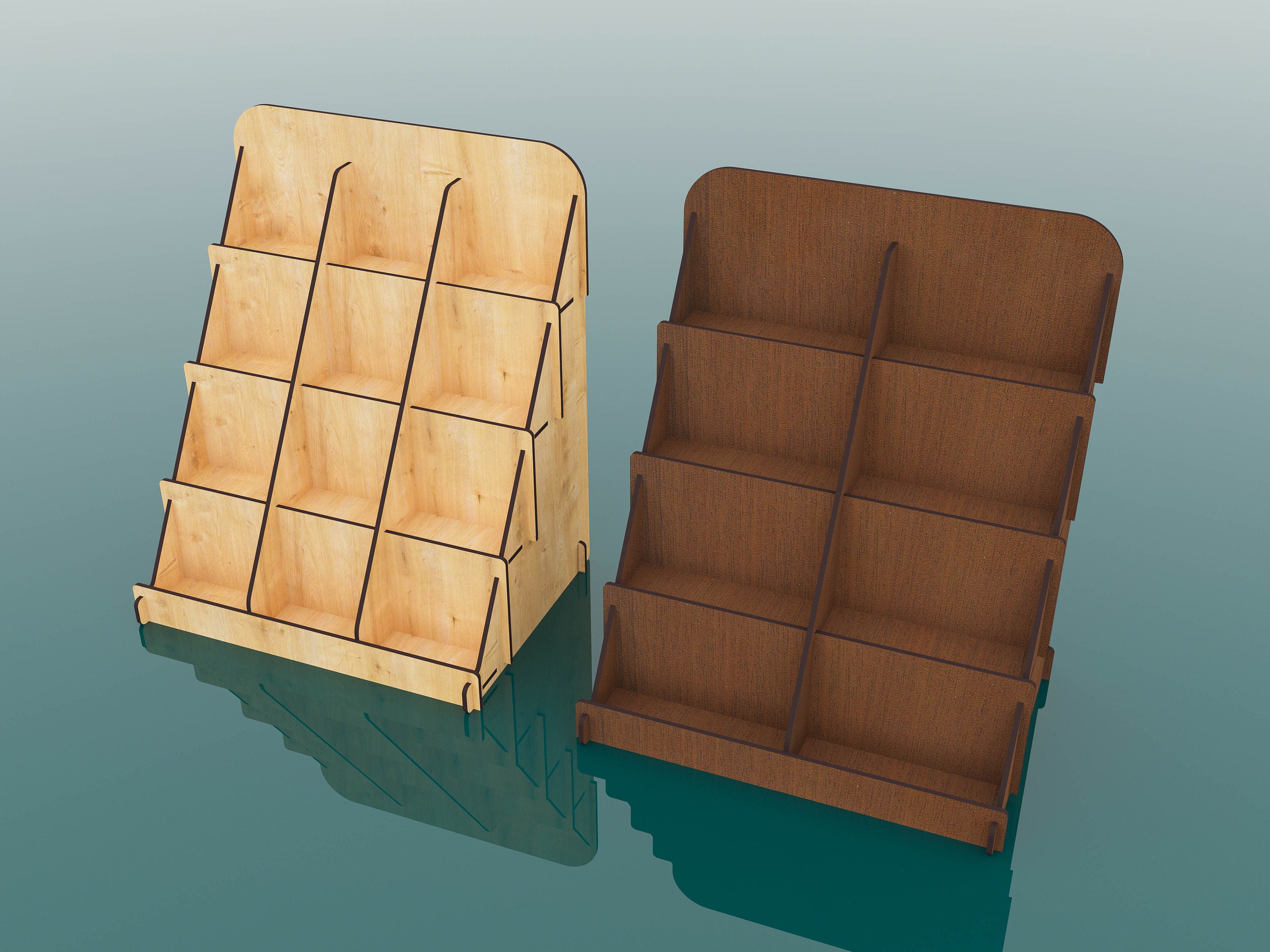 Display Stand Laser Cut Svg Files 4 Shelf Display Stand - Etsy UK