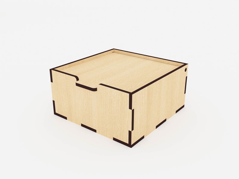 Two Different Boxes Laser Cut Wooden Box With Lid Vector - Etsy