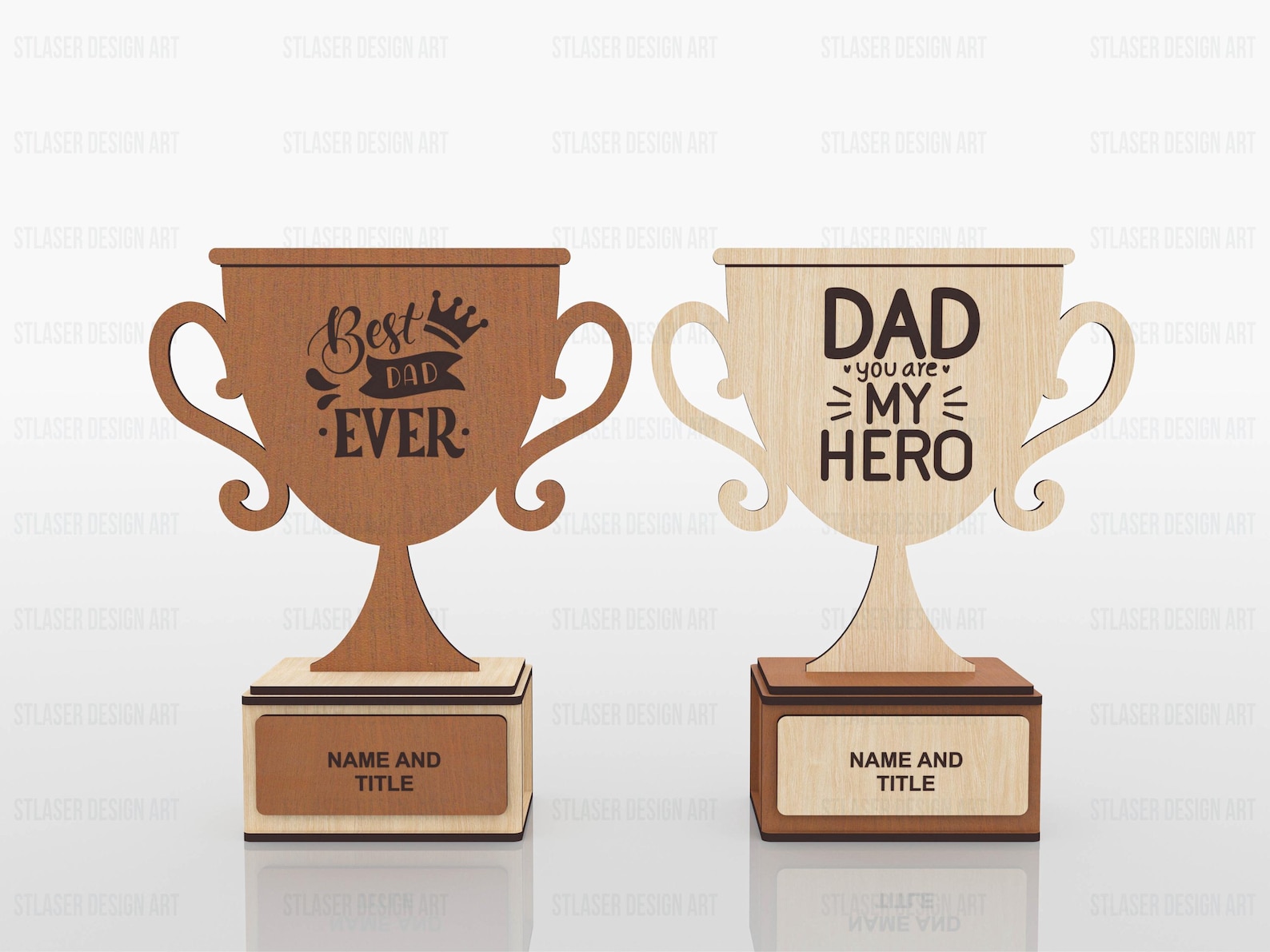 Award Trophy Laser Cut Files, Wood Award Svg Files, Vector Files for ...