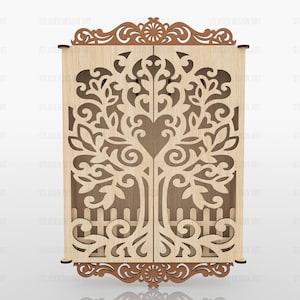 Laser Cut Key Cabinet Svg Files, Key Holder Files, Vector Files for ...