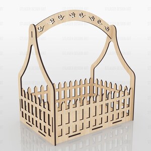 Laser Cut Decorative Basket Svg Files, Vector Files for Wood Laser ...