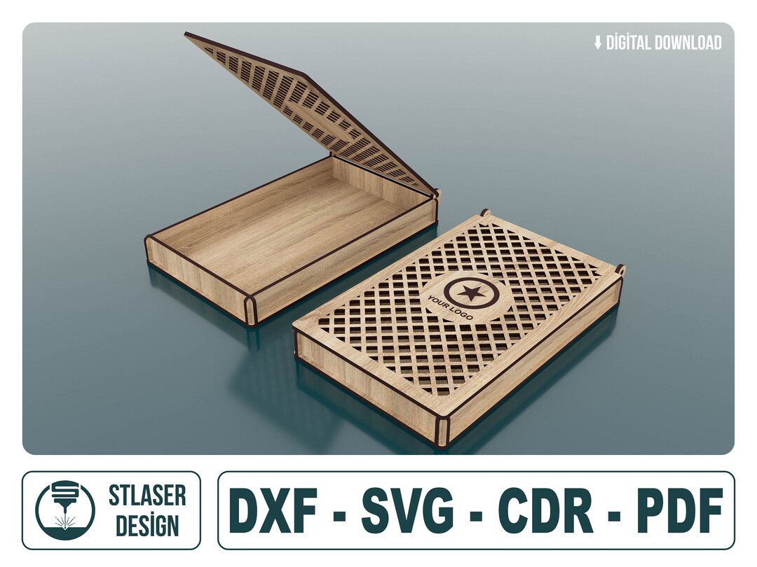 Decorative Jewelry Gift Box Svg Files, Vector Files for Wood Laser ...