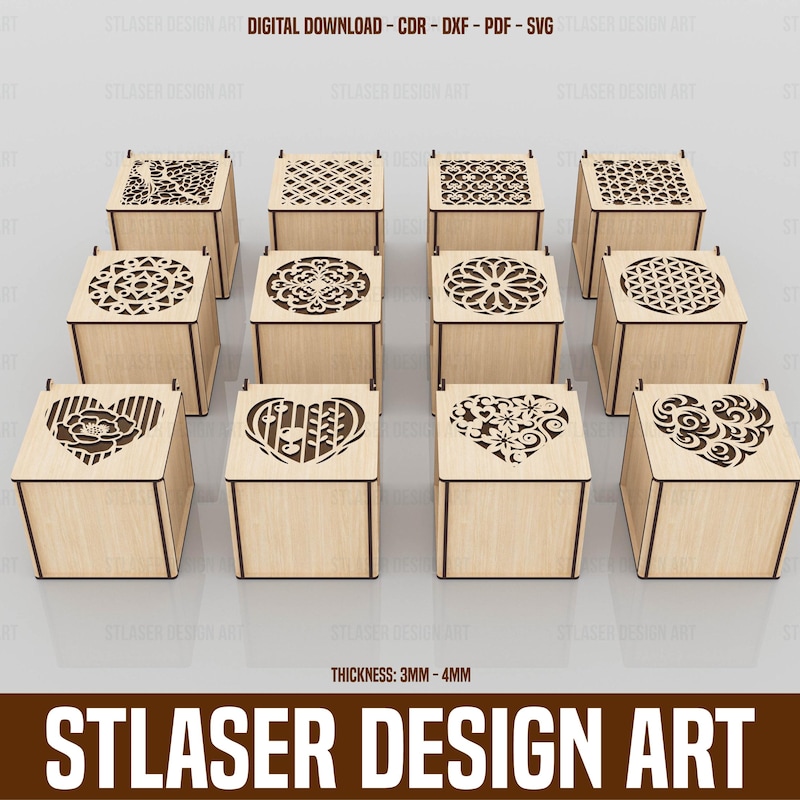 Decorative Wooden Boxes - Etsy