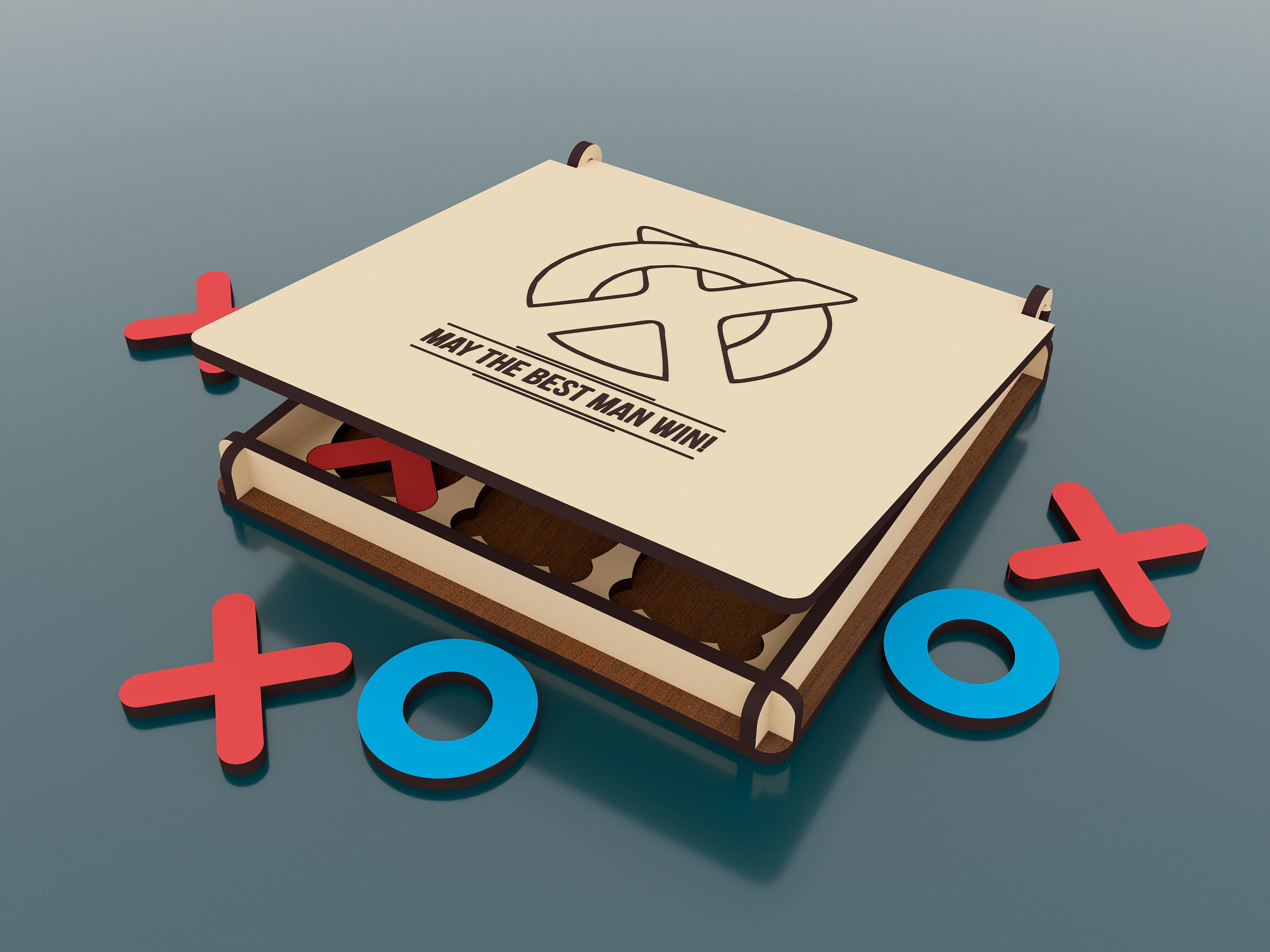 Laser Cut Tic Tac Toe Wooden Game Svg Files Vector Files for - Etsy