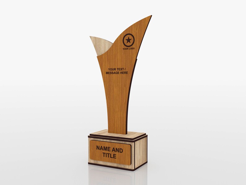 Award Trophy Laser Cut Files Wood Award Svg Files 3mm Laser - Etsy