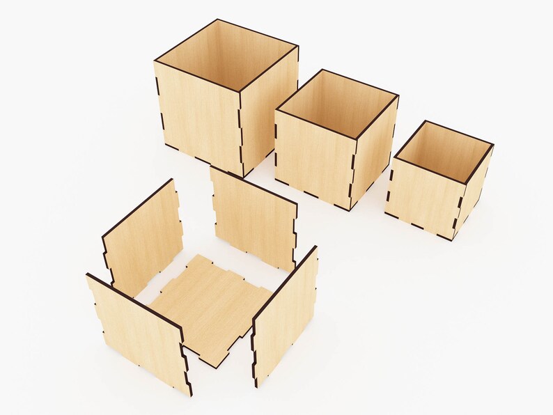 Laser Cut Storage Box Files Laser Cut Wooden Box Vector - Etsy