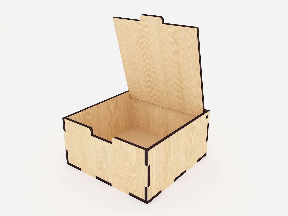 Two Different Boxes Laser Cut Wooden Box With Lid Vector - Etsy