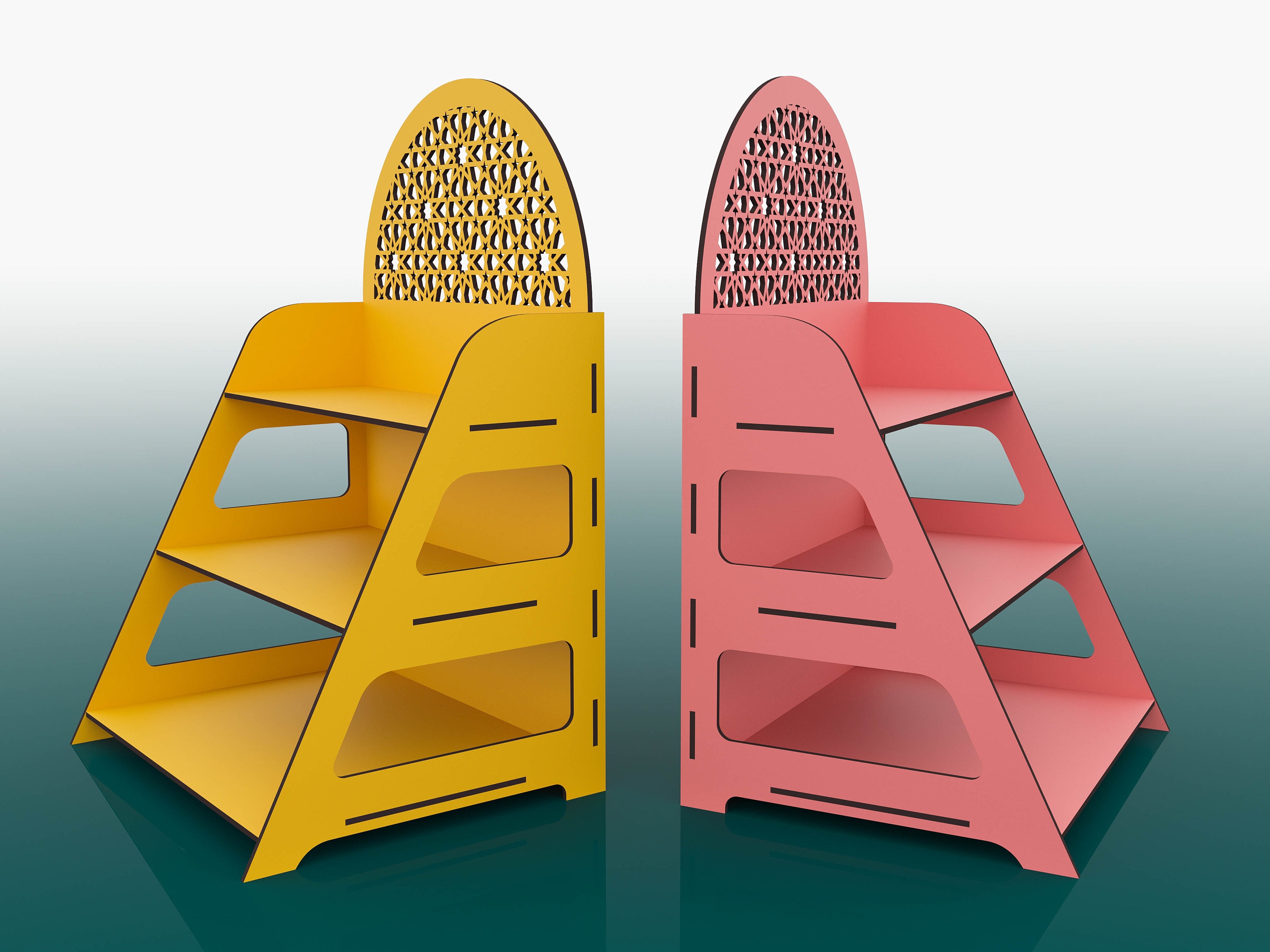 Display Stand Laser Cut Svg Files 3 Shelf Display Stand - Etsy Canada