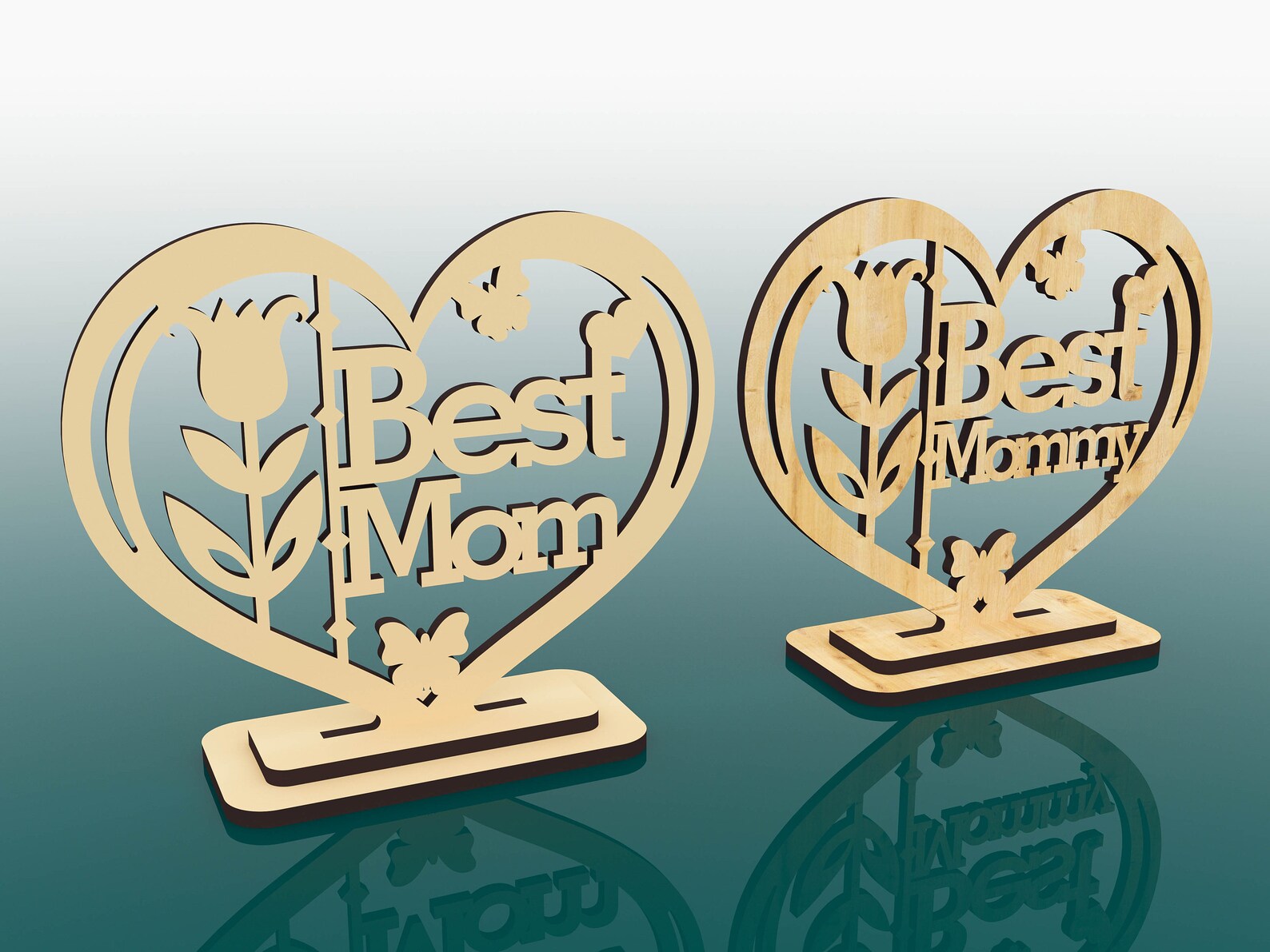 Best Mom Heart Laser Cut Svg Files, Vector Files for Wood Laser Cutting ...