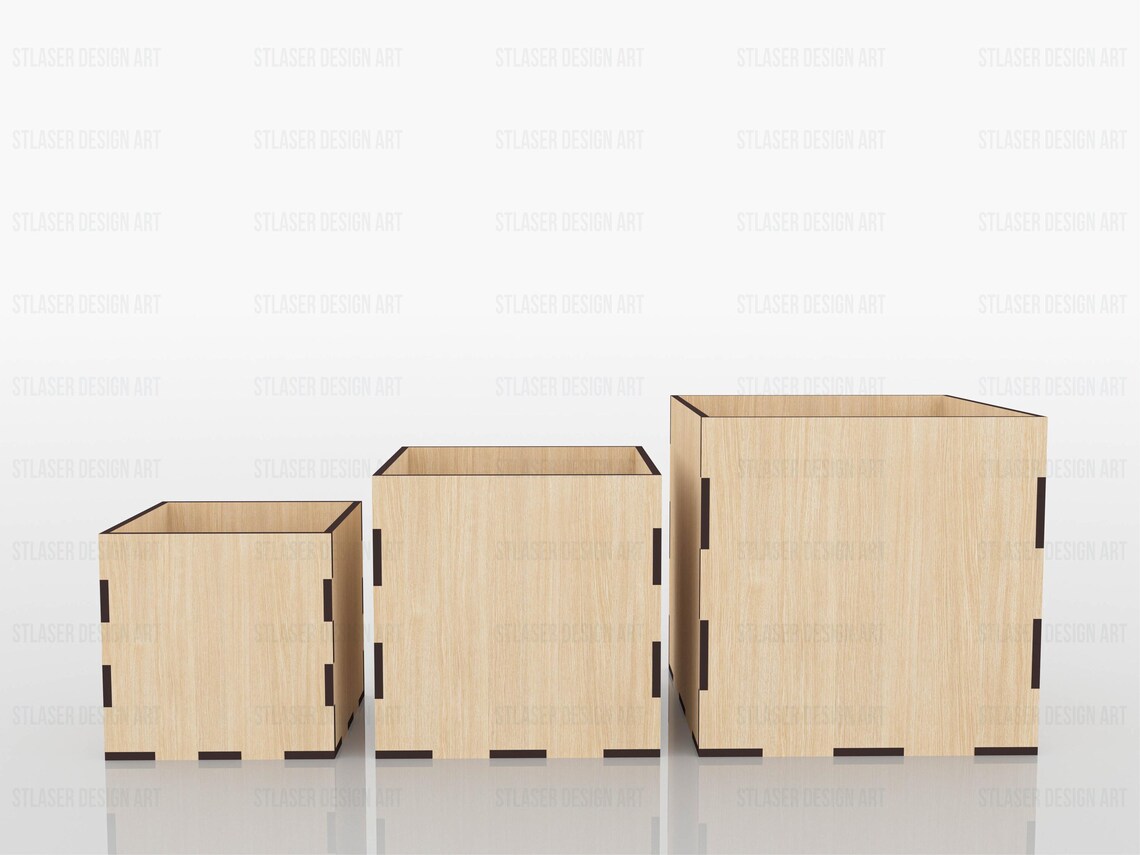 Laser Cut Storage Box Files, Laser Cut Wooden Box, Vector Files for ...