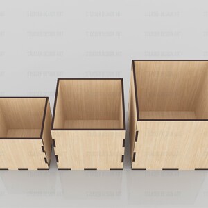 Laser Cut Storage Box Files, Laser Cut Wooden Box, Vector Files for ...