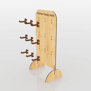 Laser Cut Keychain Display Stand Svg Files, Vector Files for Wood Laser ...